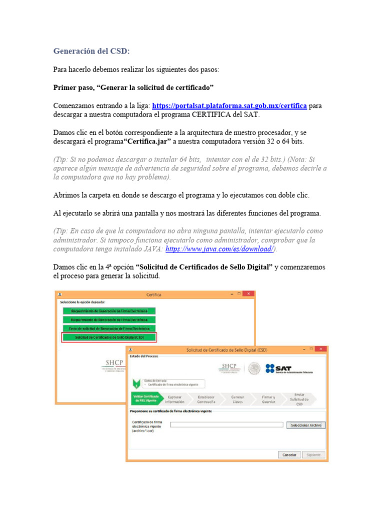 Generación Del CSD | PDF | Archivo de computadora | Computación de 64 bits