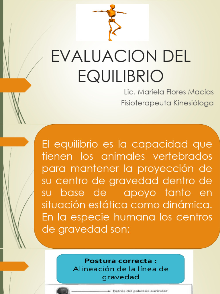 Evaluación del Equilibrio Humano | PDF | Sistema nervioso | Neurociencia