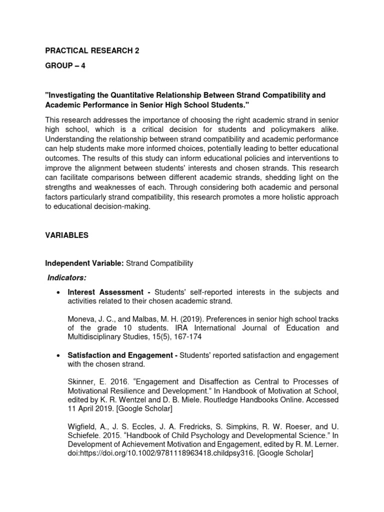 Practical Research 2 GROUP 4 | PDF | Motivational | Motivation