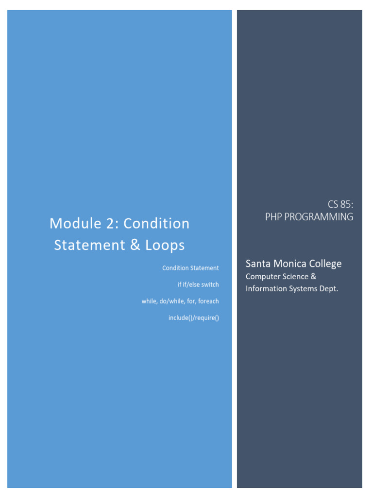 Module2 ControlSttm | PDF | Control Flow | Software Development