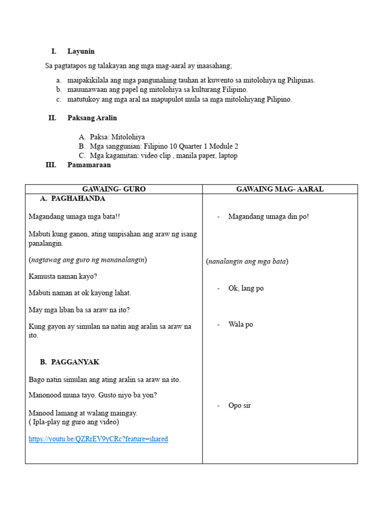 Mitolohiya Dlp | PDF