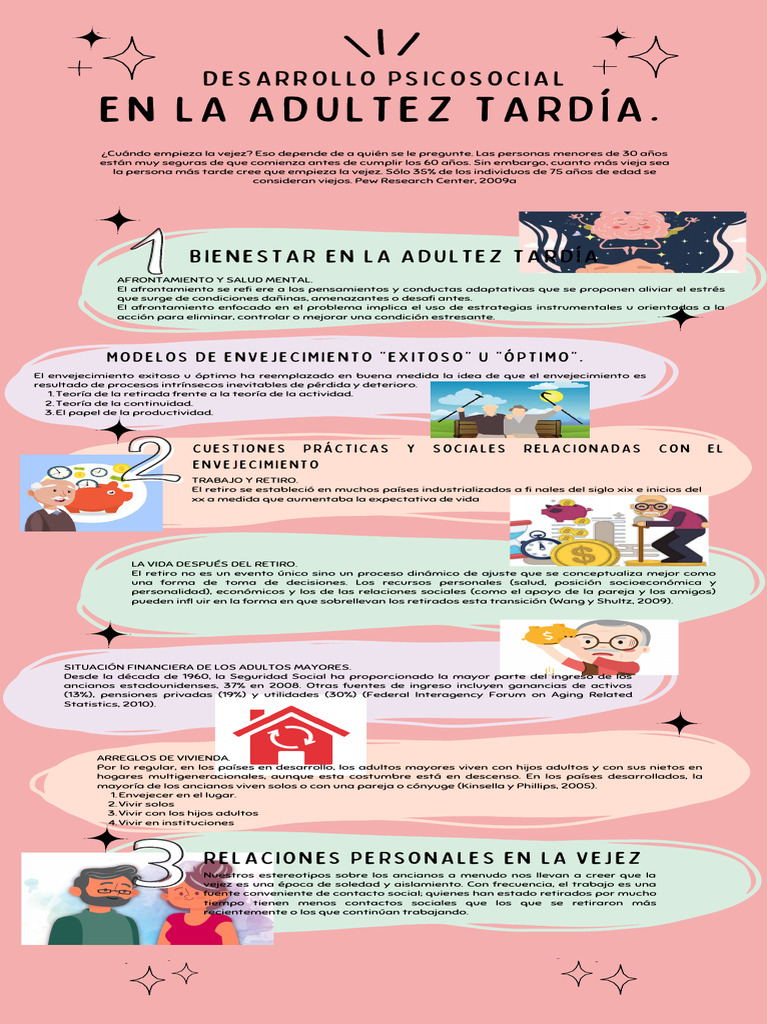 Desarrollo psicosocial en la adultez tardía | PDF | Adultos | Vejez