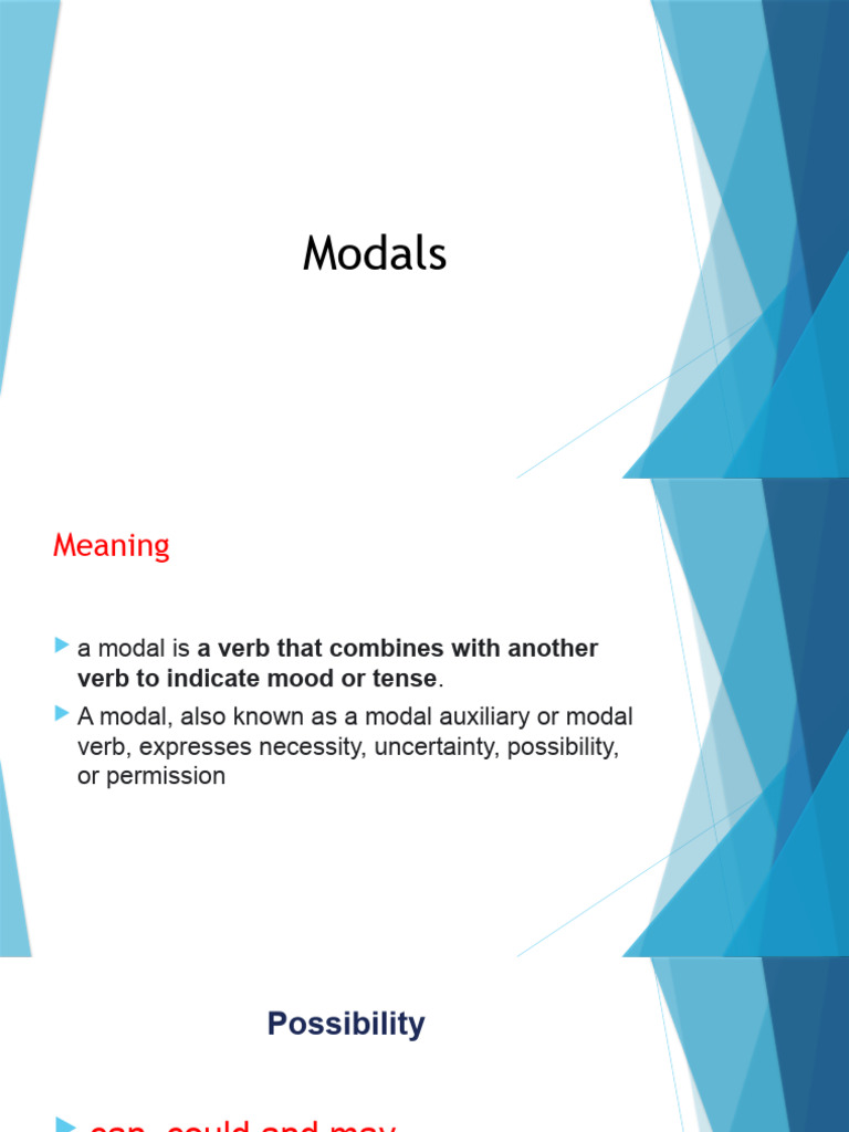 Modals With Activities For Learners | PDF | Verb | Linguistic Morphology