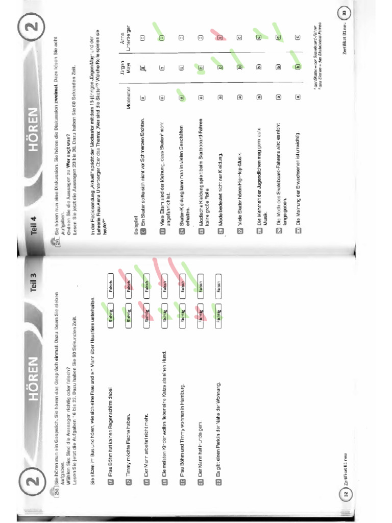 ÜP 2 - Hören 3 Und 4 | PDF