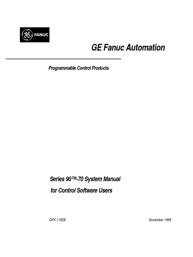 GFK1192B | PDF | Programmable Logic Controller | Central Processing Unit