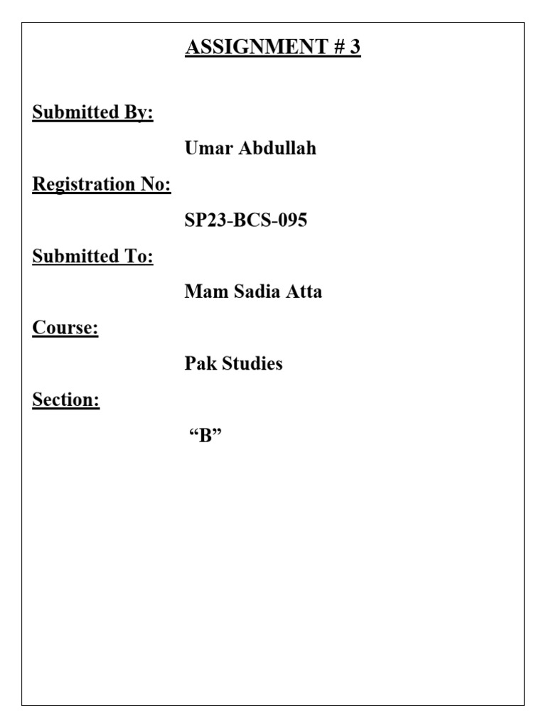 ASSIGNMENT | PDF | Balance Of Trade | Pakistan