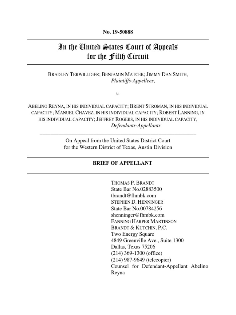 Appellant 39 S Civil Brief | PDF | Qualified Immunity | Probable Cause