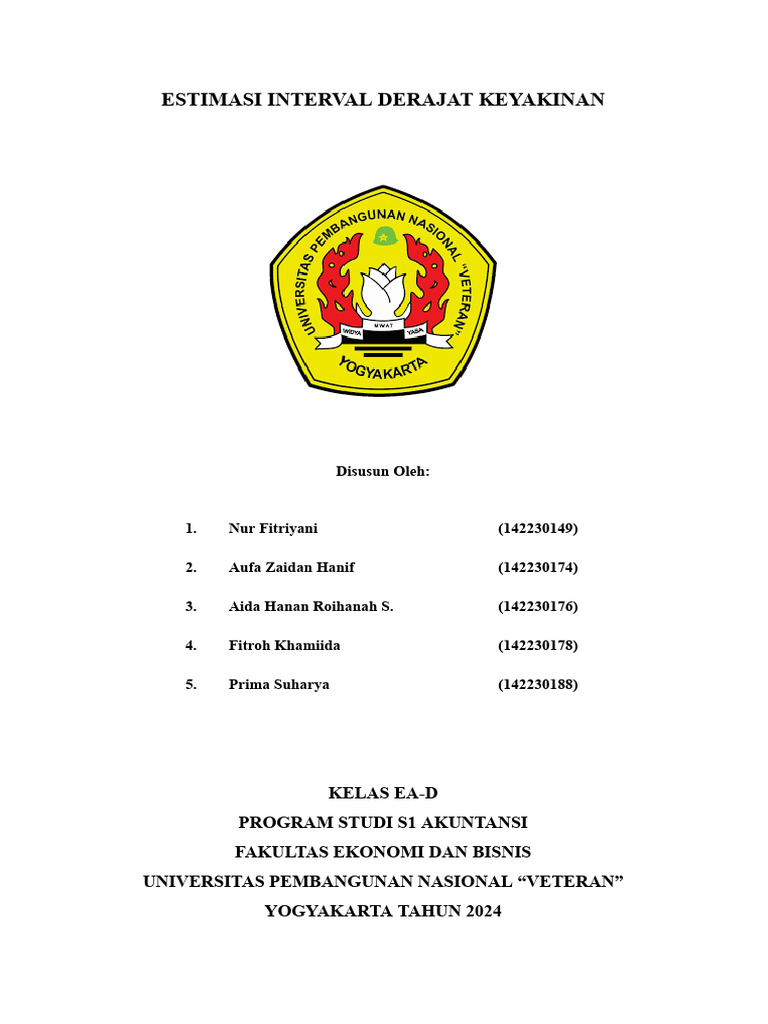 Estimasi Interval Kepercayaan Rata-Rata | PDF | Sains & Matematika