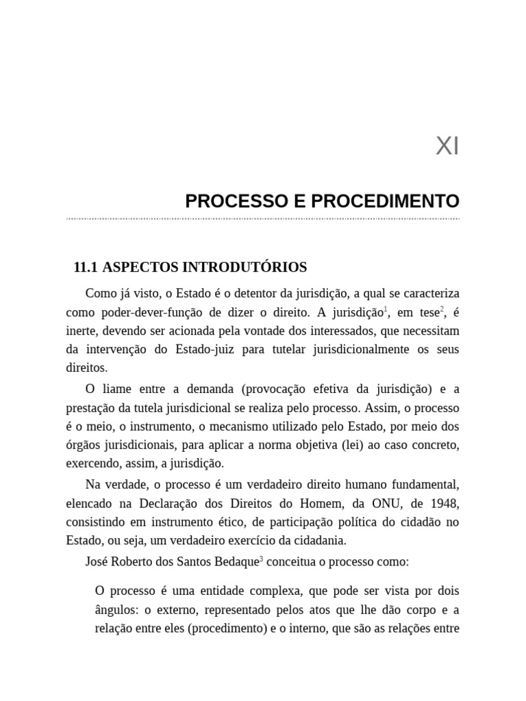 Processo e Procedimento | PDF | Jurisdição | Citação (jurídico)