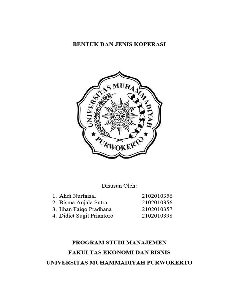 Bentuk Dan Jenis Koperasi | PDF | Pengelolaan Keuangan & Uang | Ilmu Sosial