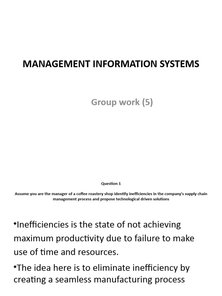 Management Information Systems Final Presentation | PDF | Automation | Artificial Intelligence