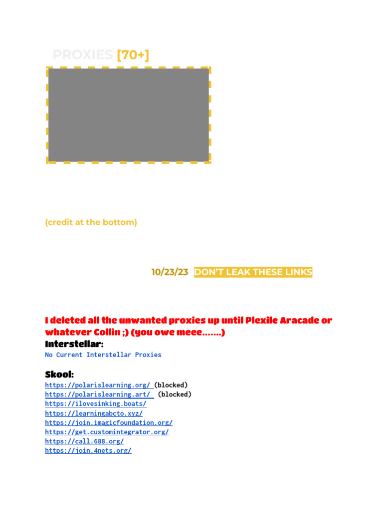 Ultimate list of proxies | PDF