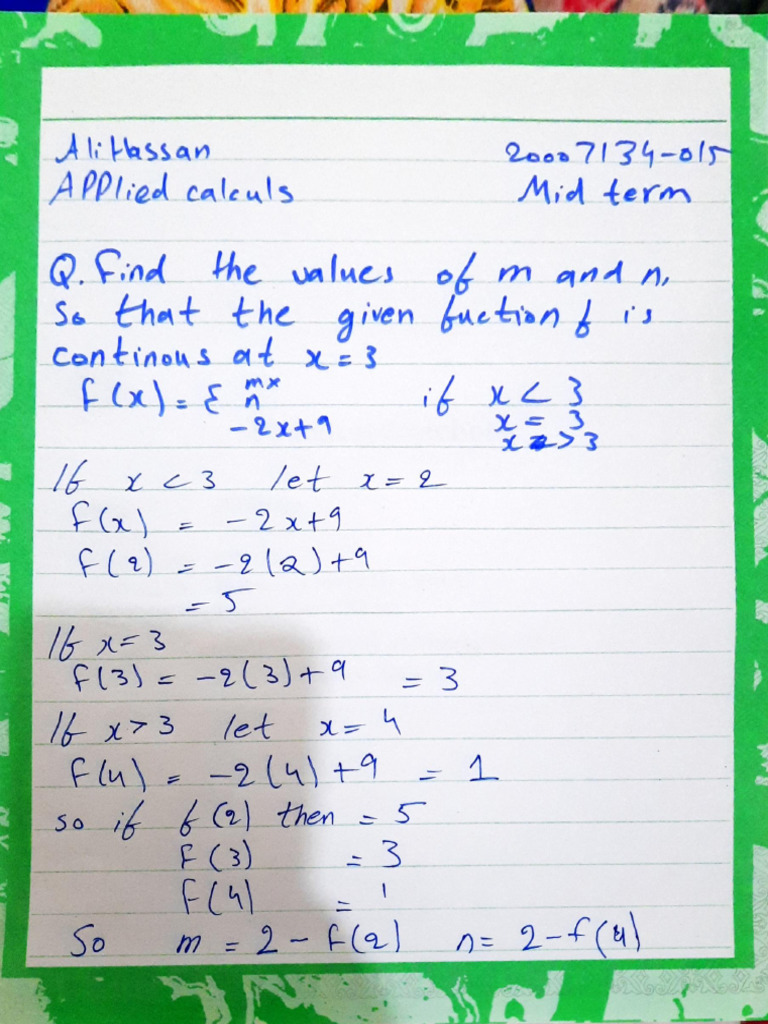 Mid Paper Question 1 | PDF