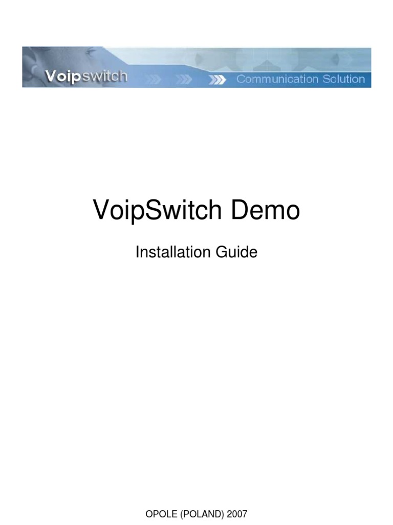 Voip Switch Demo Installation Guide | PDF | My Sql | Microsoft Sql Server