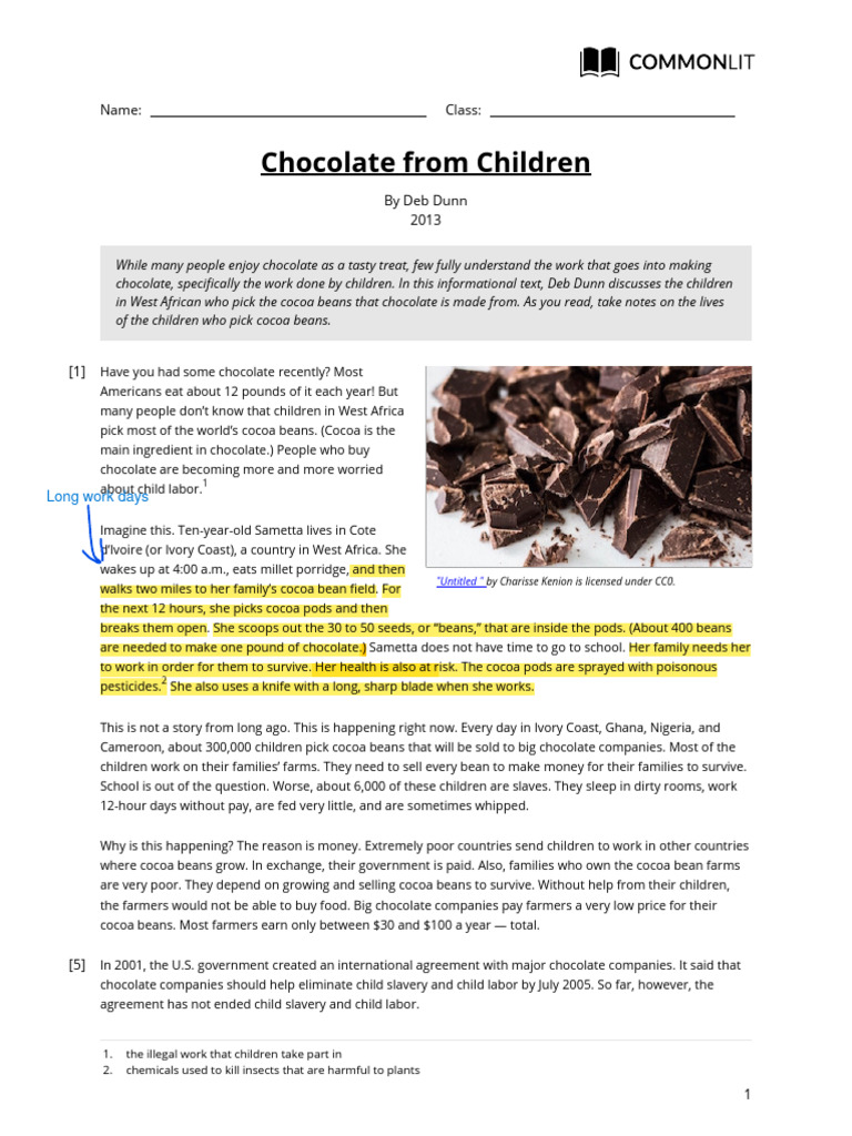 Text-Chocolate From Children | PDF | Cocoa Bean | Chocolate