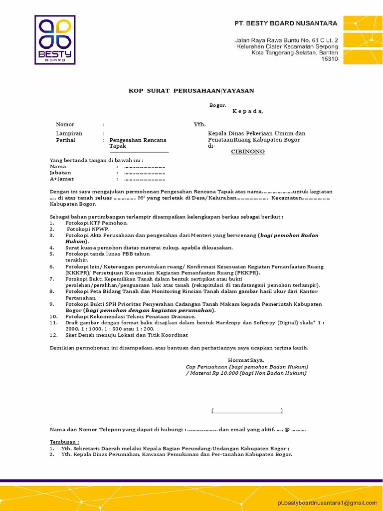 Surat Permohonan Perumahan | PDF