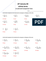 AP Calc BC Series Convergence Tests | PDF | Calculus | Complex Analysis