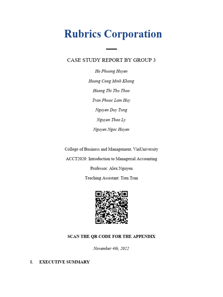 Case Study 2 | PDF | Business | Finance & Money Management