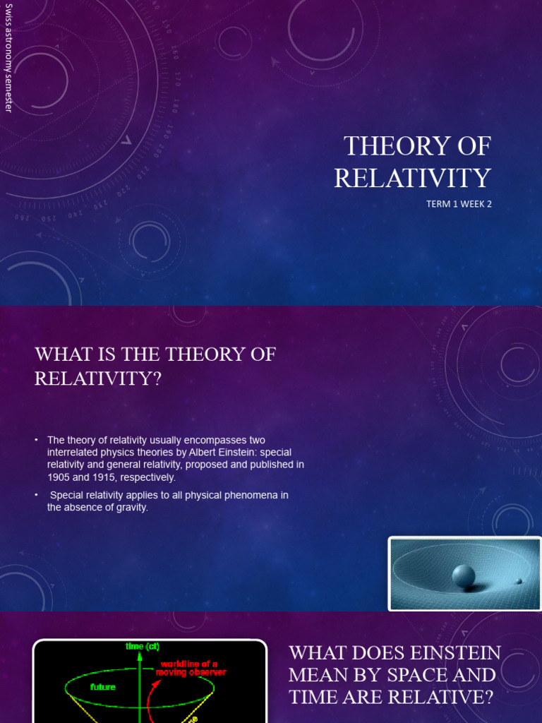 Theory of Relativity | PDF | Philosophy | Science & Mathematics