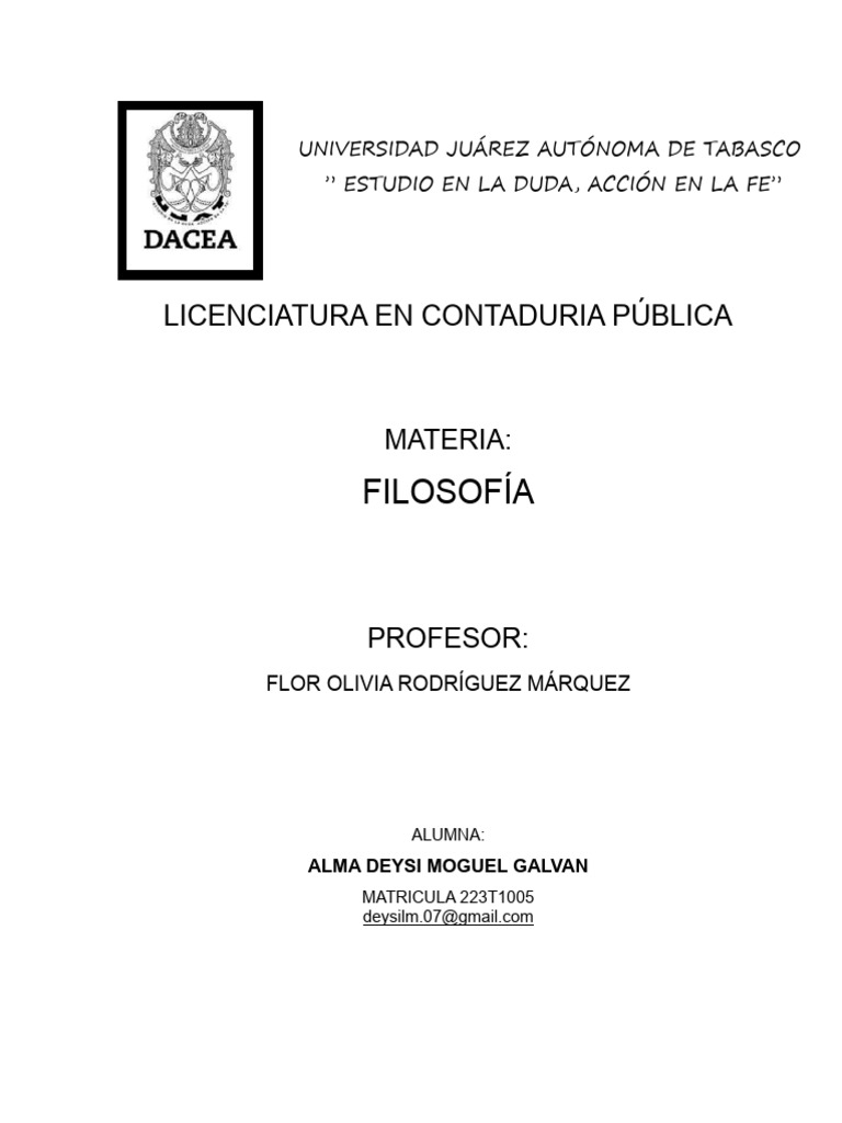 Moguel - Galvan - Alma Deysi - U3 - A7 | PDF | Verdad | Realidad