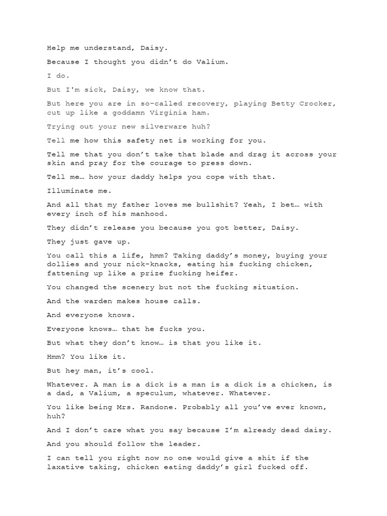 Daisy's Struggle: A Monologue on Freedom | PDF | Mystery, Thriller ...