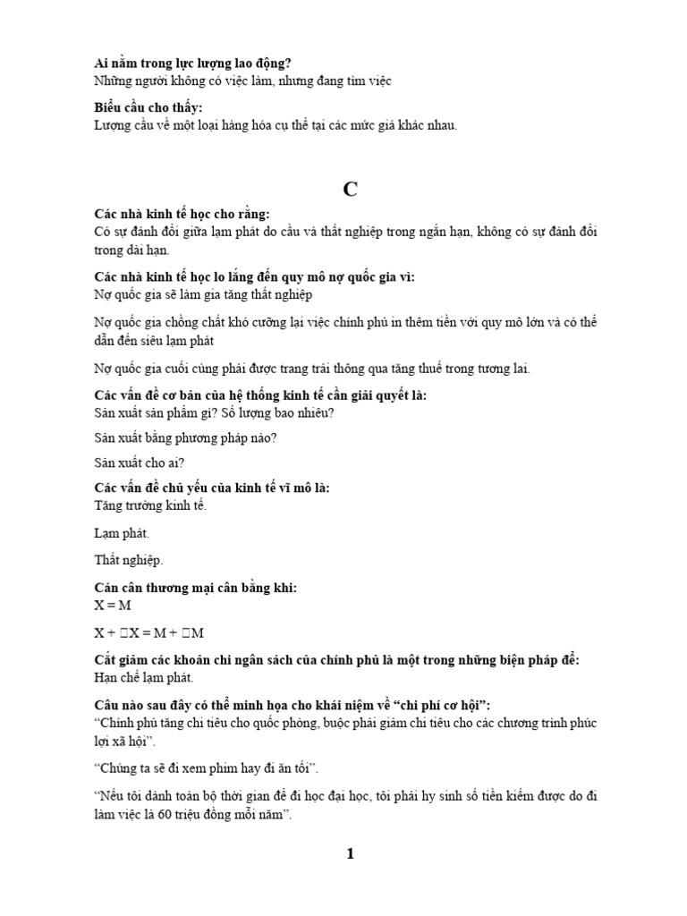 ĐỀ CƯƠNG KTHDC | PDF