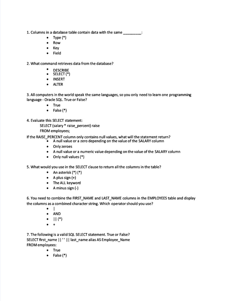 PDF Database Programming With SQL Midterm 2019 - Compress | PDF ... PDF Database Programming With SQL Midterm 2019 - Compress | PDF ...