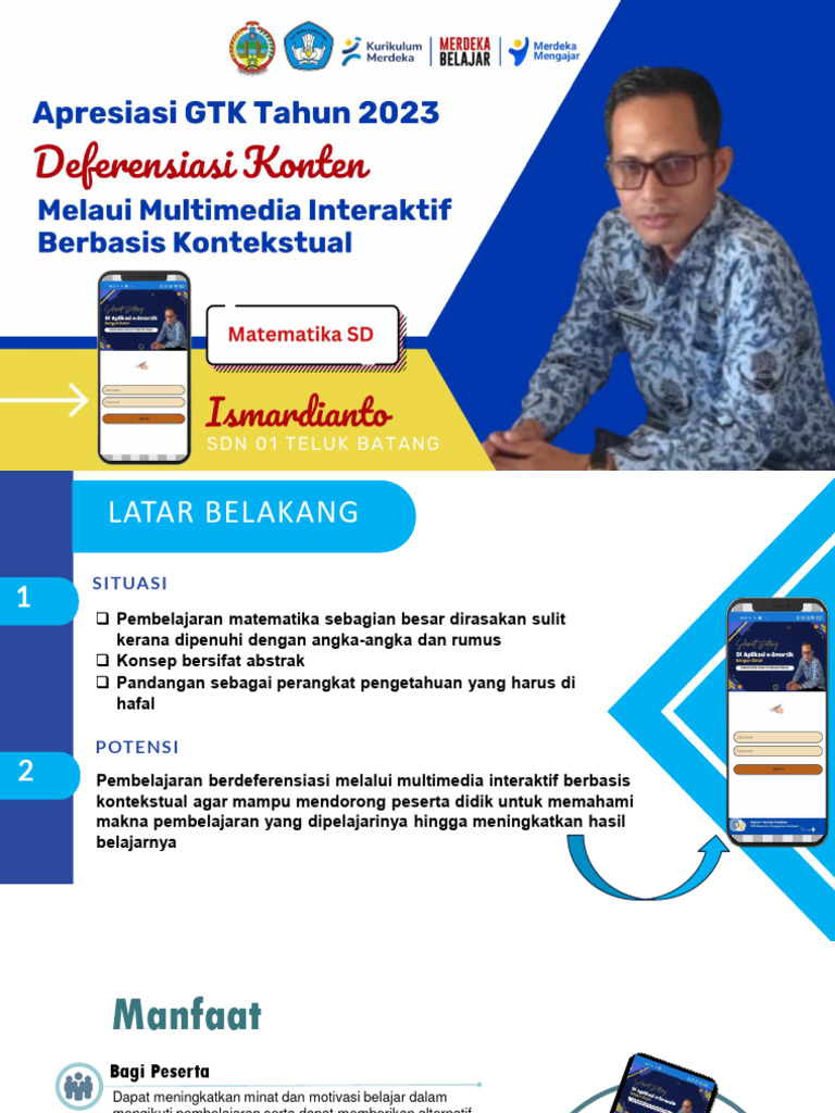 Apresiasi GTK Tahun 2023-Ismardianto-Sd.01-Tb | PDF | Seni