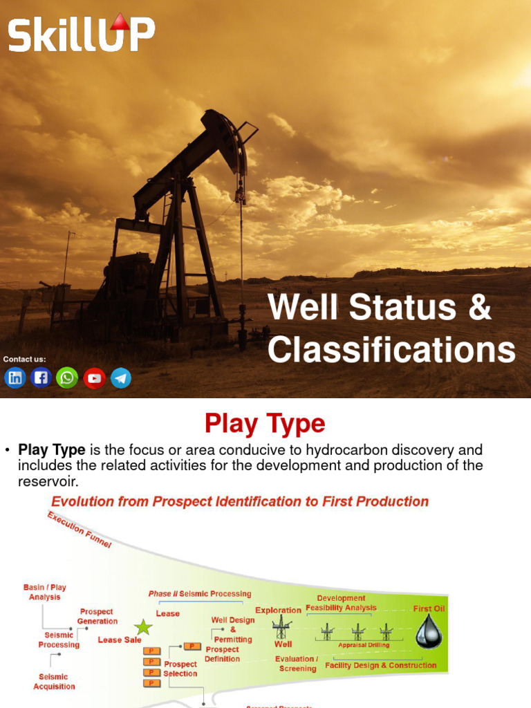 Well Status & Play Type Guide | PDF | Petroleum | Petroleum Reservoir