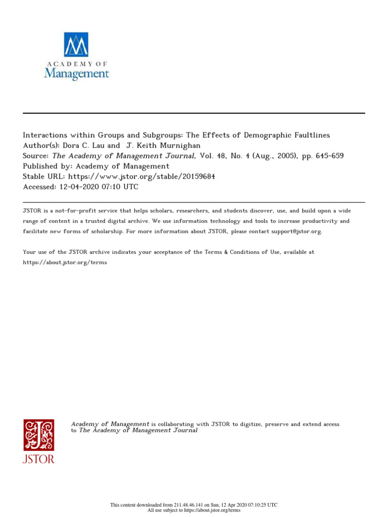 Interactions Within Groups and Subgroups | PDF | Communication ...