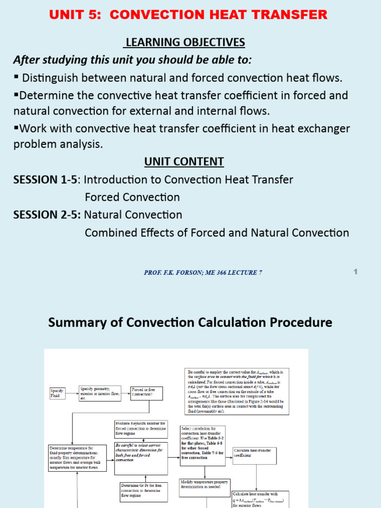 AME 365 Heat Transfer & Combustion (UNIT 4) | Download Free PDF ...