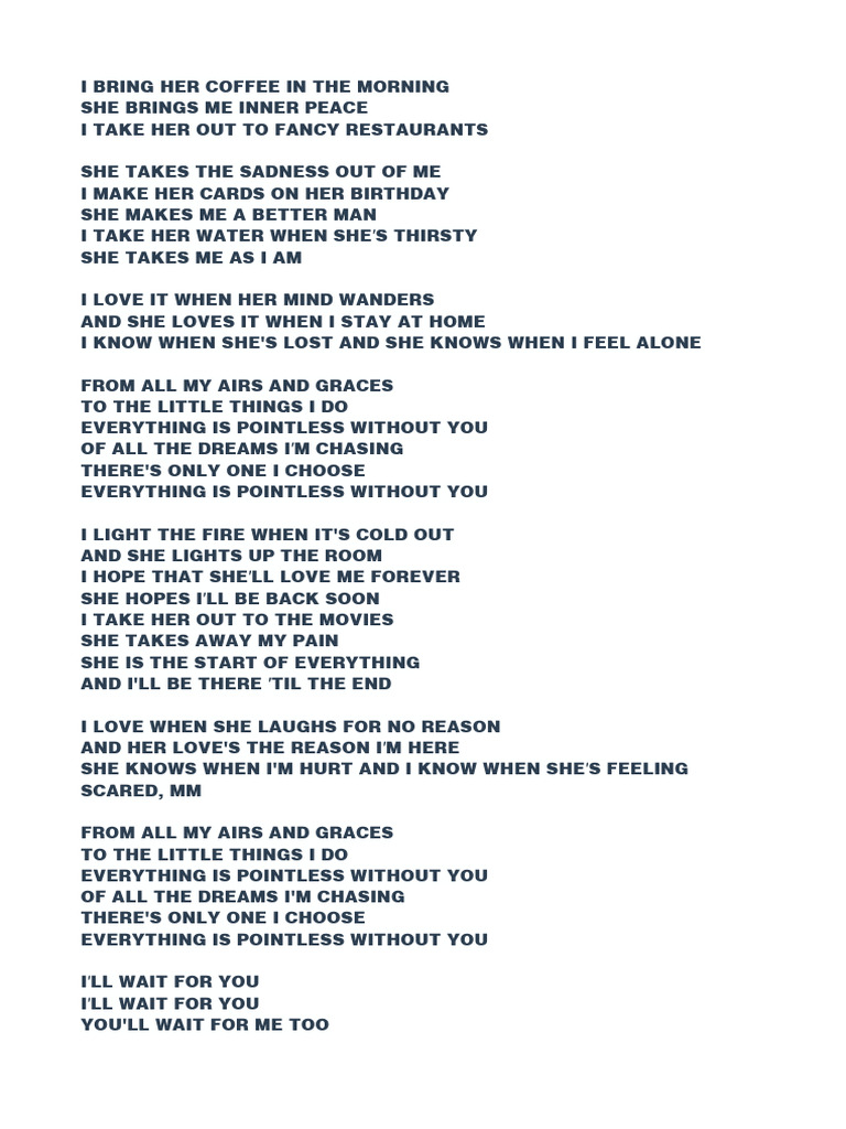 Pointless - Lewis Capaldi | PDF