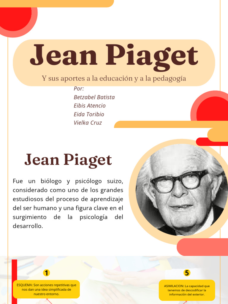 Jean Piaget | PDF | Aprendizaje | Constructivismo (filosofía de la ...