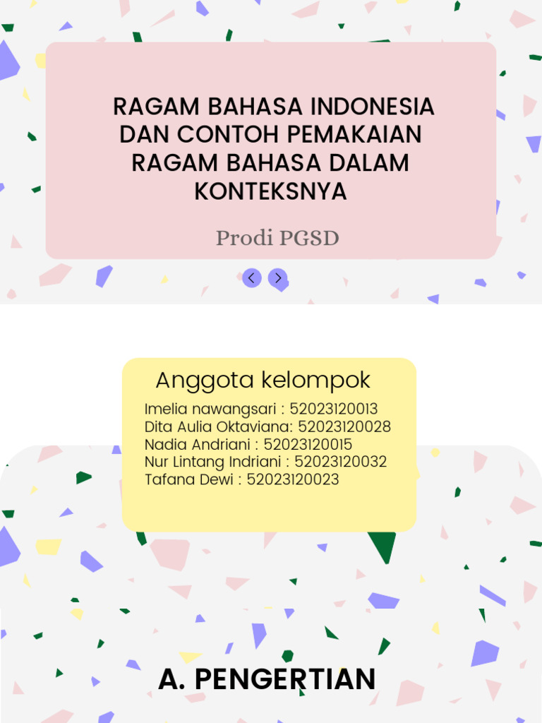 Ragam Bahasa Indonesia Dan Contoh Pemakaian Ragam Bahasa Dalam Konteksnya - P - 20240326 ...