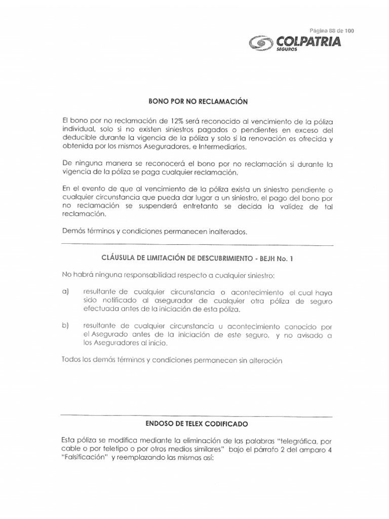 3 Texto de Condiciones Generales | PDF