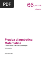 Prueba diagnóstica-MATEMÁTICA-6to Primaria-2025 | PDF