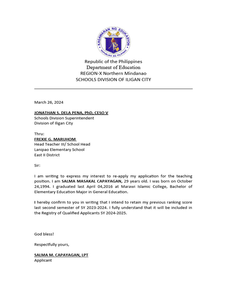 Retain Letter | PDF | Teachers | Learning