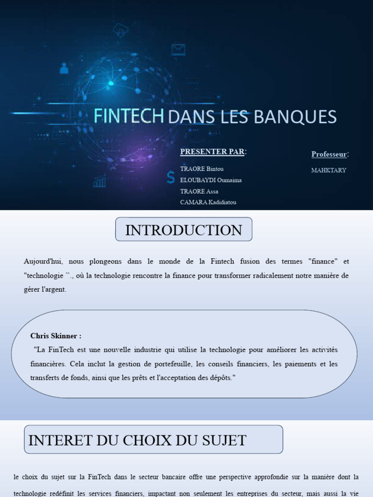 Fintech: Révolution Bancaire Moderne | PDF | Banques | Crytomonnaies