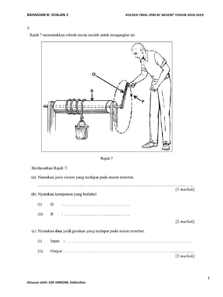 Bahagian B - Soalan 2 - Trial2 SPM 2018-19 | PDF