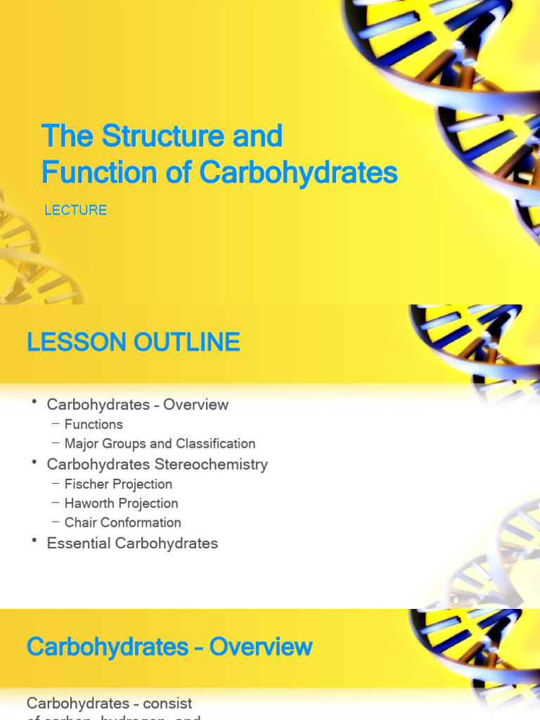 Carbohydrates Structure and Function | PDF | Carbohydrates | Glucose