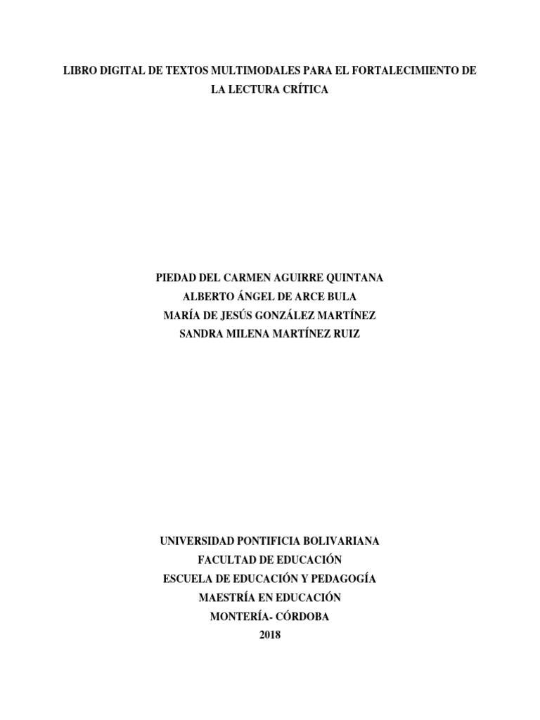 Libro Digital de Textos Multimodales para El Fortalecimiento | PDF ...