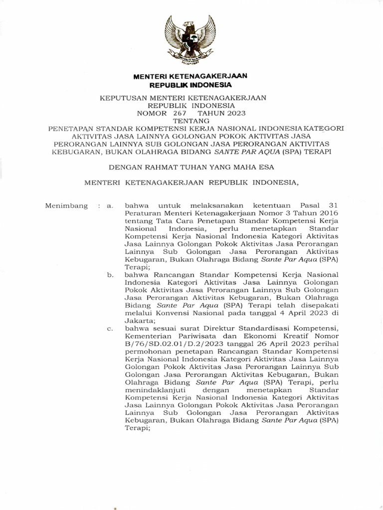 Skkni 2023-267 PDF | PDF | Bisnis