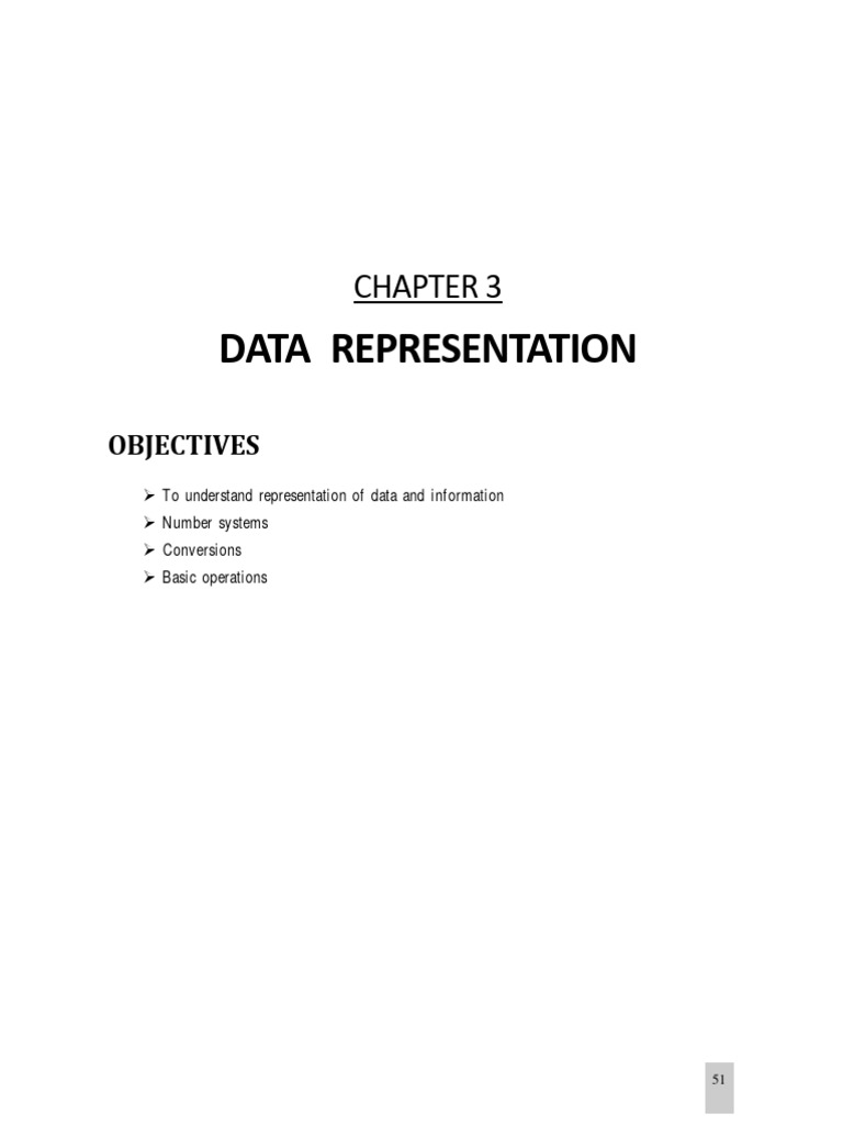 Data Representation: Objectives | PDF | Subtraction | Binary Coded Decimal