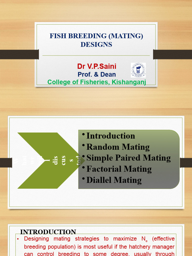 Fish Breeding Mating Designs | PDF | Spawn (Biology) | Biology