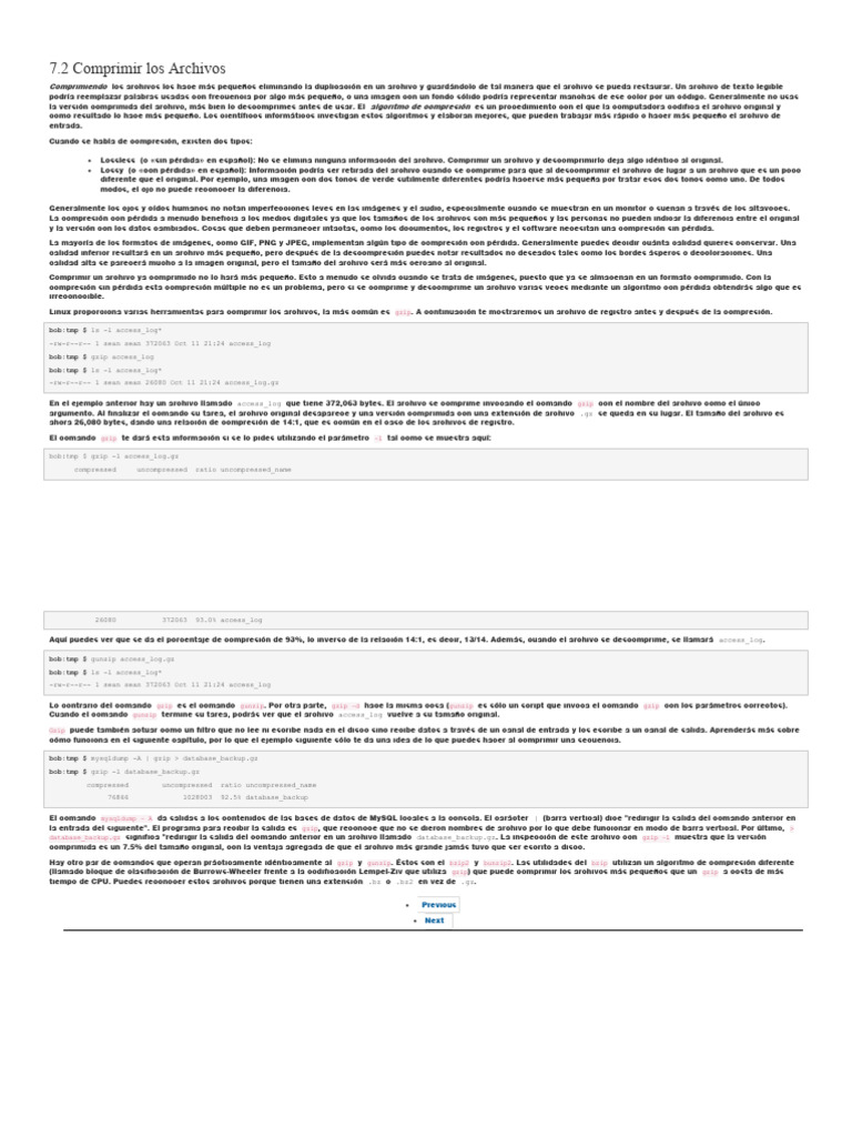 Cap 7 | PDF | Compresión de datos | Archivo de computadora