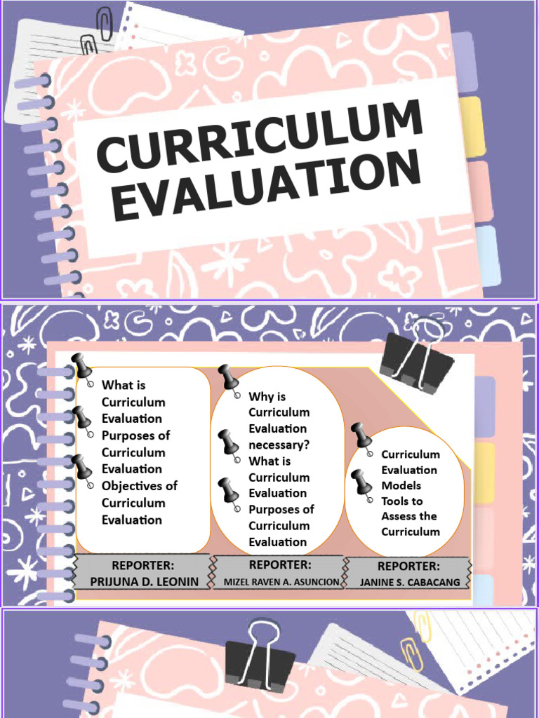 Curriculum Evaluation | PDF | Curriculum | Evaluation