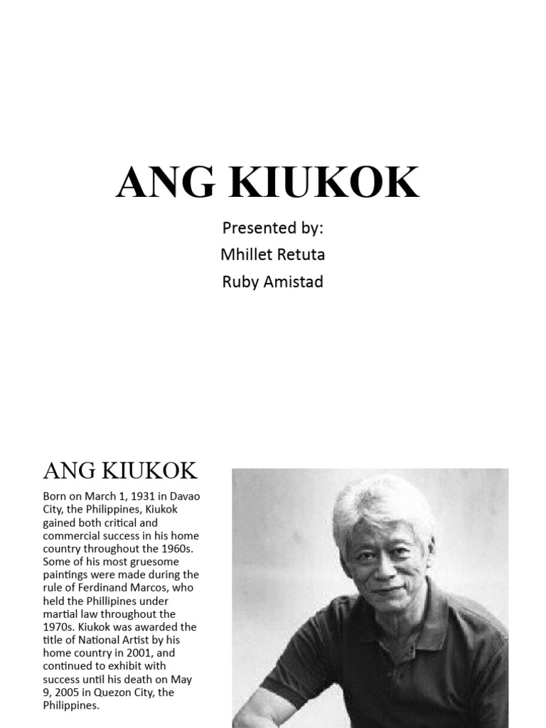 Ang Kiukok: National Artist of the Philippines | PDF