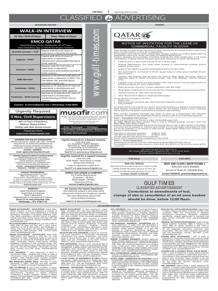 Classified 20240320 1 | PDF | Car Rental