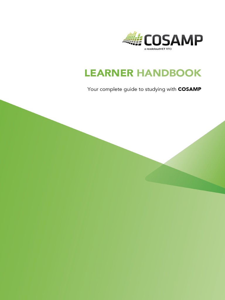 Learner Handbook 2023 (COSAMP) | PDF | Teachers | Vocational Education