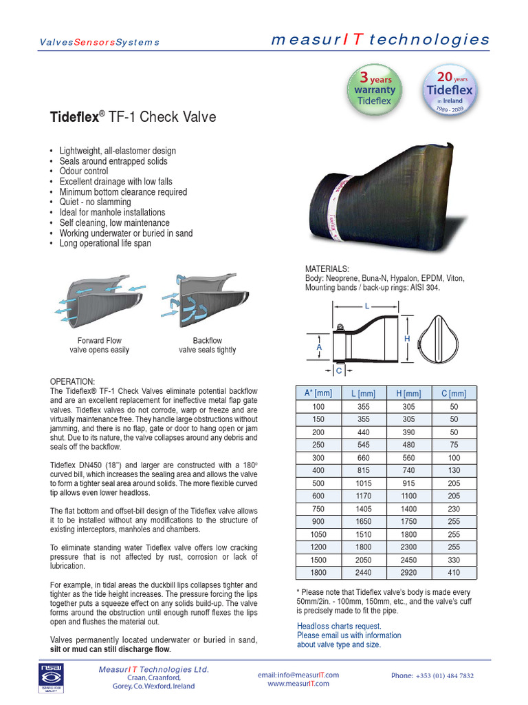 Tideflex_Valves | PDF | Pipe (Fluid Conveyance) | Valve